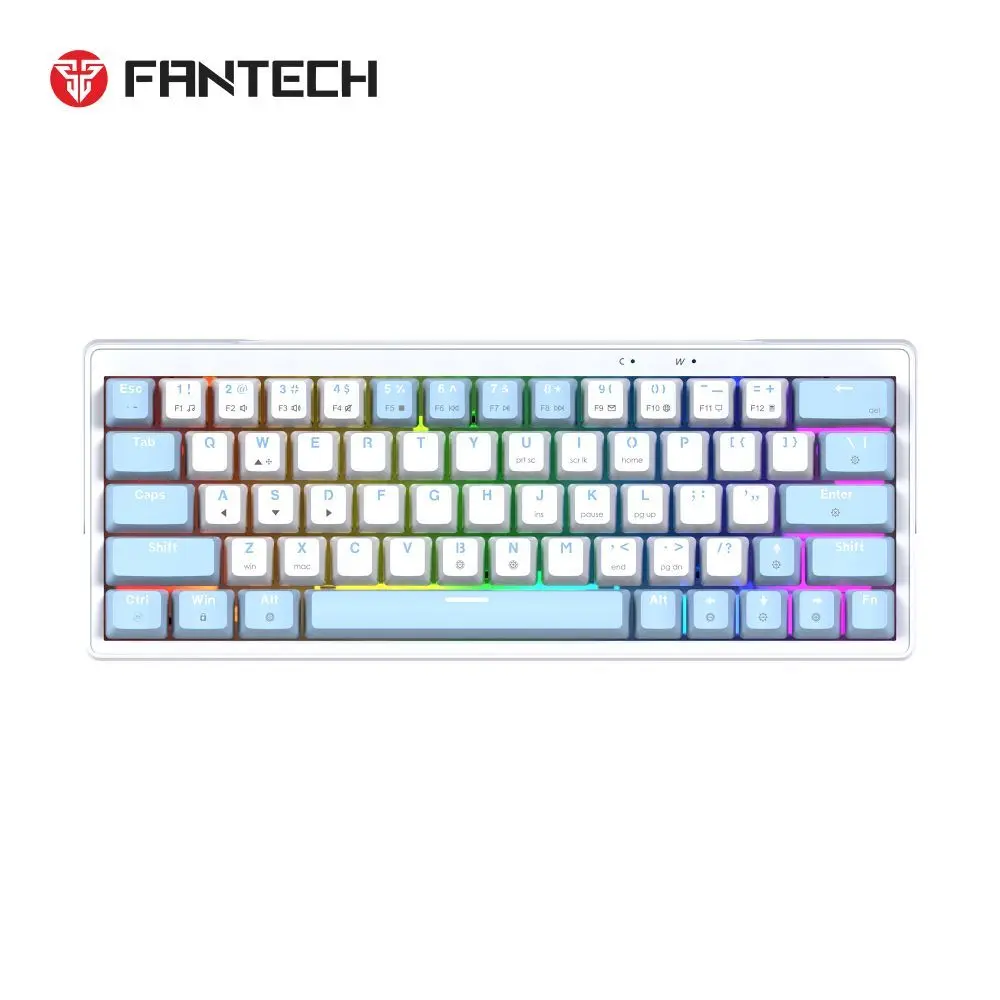 Fantech Gejmerska tastatura MK611 Atom x63 AME, Taro switch, Bela