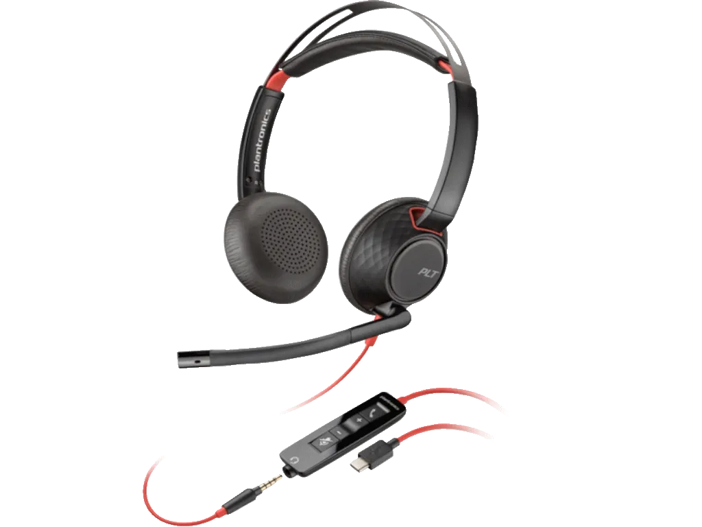HP PSG Slušalice HP Poly Blackwire 5220 Stereo USB-C Headset +3.5mm Plug +USB-C/A Adapter 8X231AA/crna