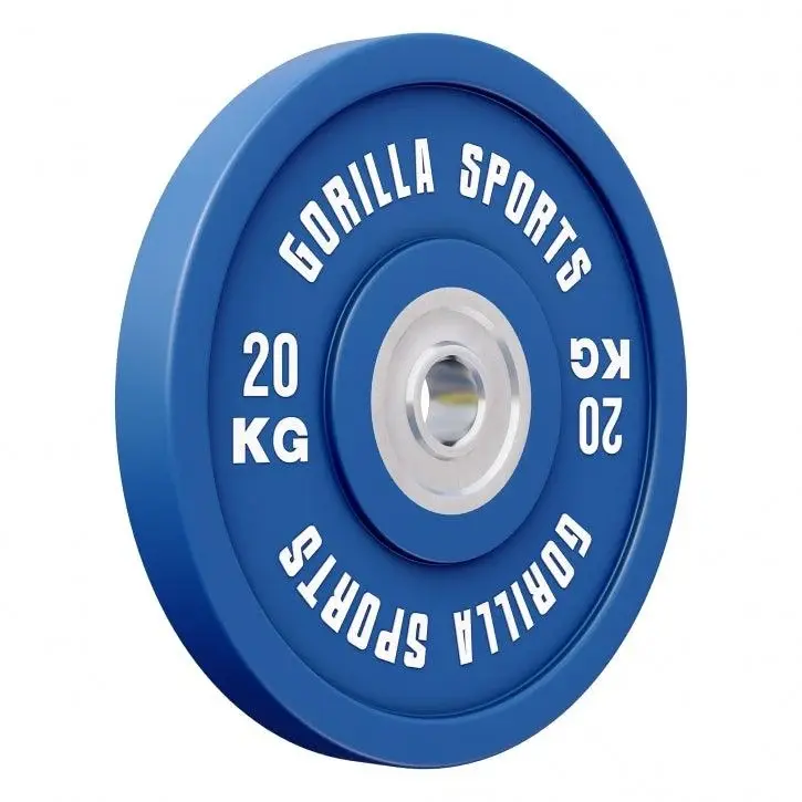 Gorilla Sports Bumper tegovi 20 kg, 50/51 mm, Plavi