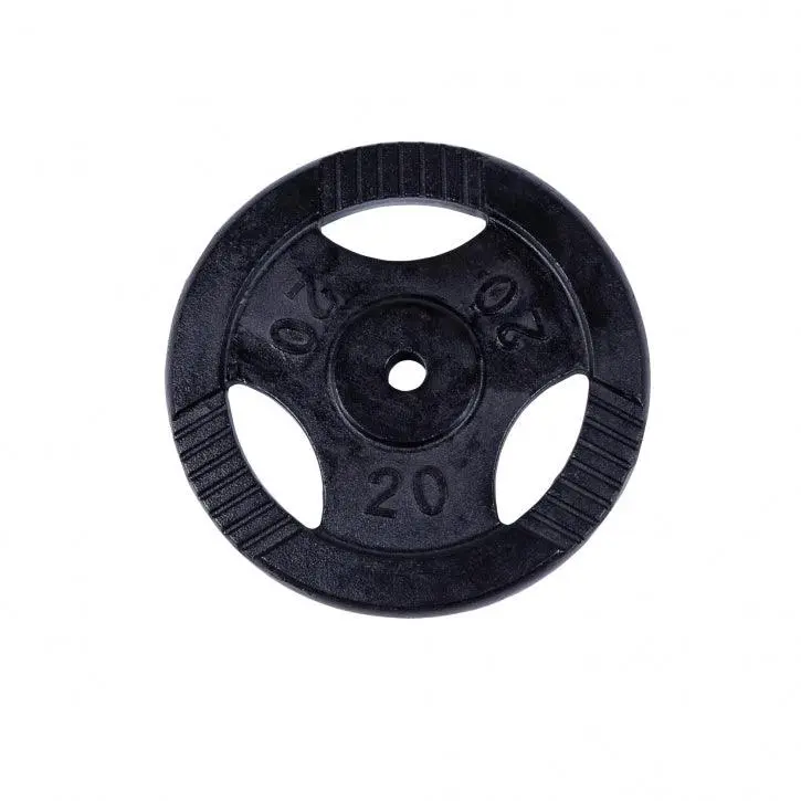 Gorilla Sports Teg sa rukohvatom 20 kg, Crni