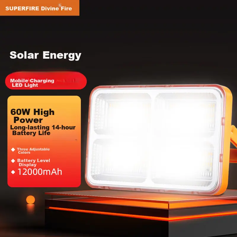 Supfire Solarna Lampa za kampovanje TG17, 60W