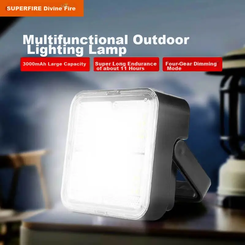 Supfire Solarna Lampa za kampovanje TG38, 3000mAh