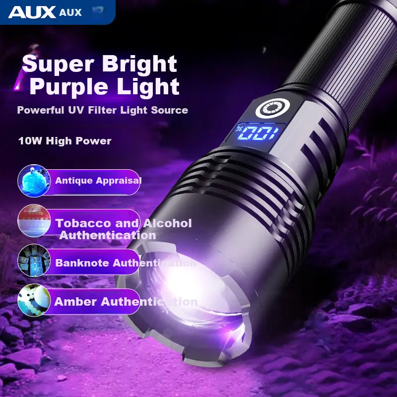 Aux UV lampa, 365nm, 10W