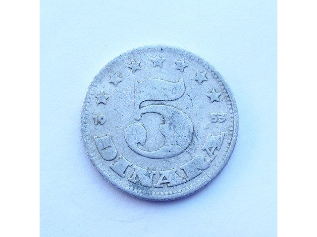 5 dinara 1953