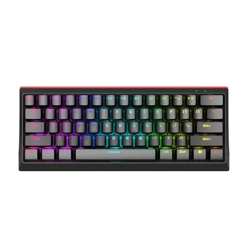 Tastatura Marvo Hecate 61R KG962 Mehanička, Crveni Svičevi, Pozadinsko Osvetljenje Crna