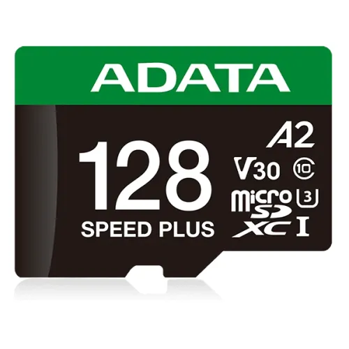 Micro Sdxc 128GB A-Data Class 10 + Adapter 180/160 Mb/S UD128GUI3V30A2SP-RA1