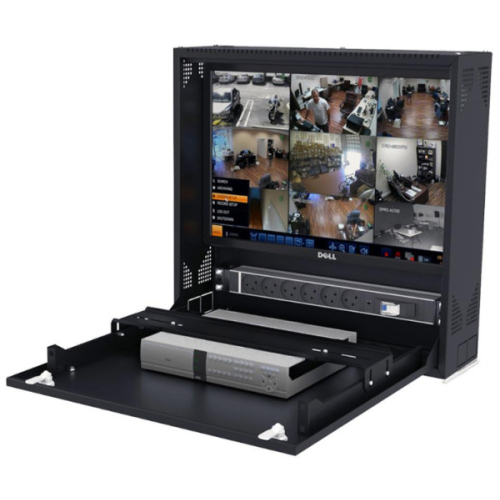 Rek Crni Dvr Box za Zid 560×540×150MM