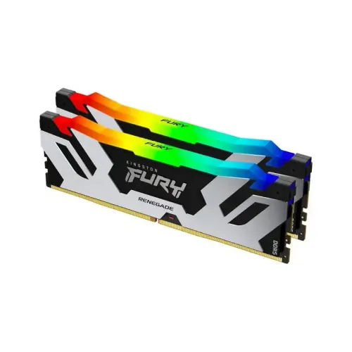 Memorija DDR5 32GB (2X16GB) 7200MT/S Kingston Fury Renegade Silver RGB KF572C38RSAK2