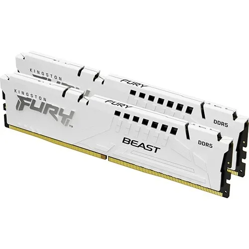 Memorija DDR5 64GB (2X32GB) 5600MHZ Kingston Fury Beast White Expo KF556C36BWEK2