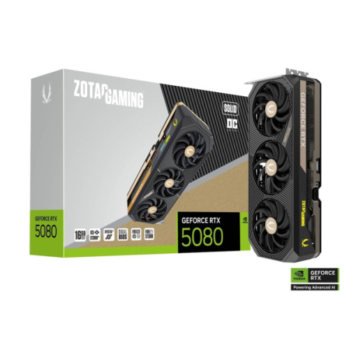 Svga Zotac Geforce Rtx 5080 Solid OC 16GB GDDR7 256BIT, ZT-B50800J-10P