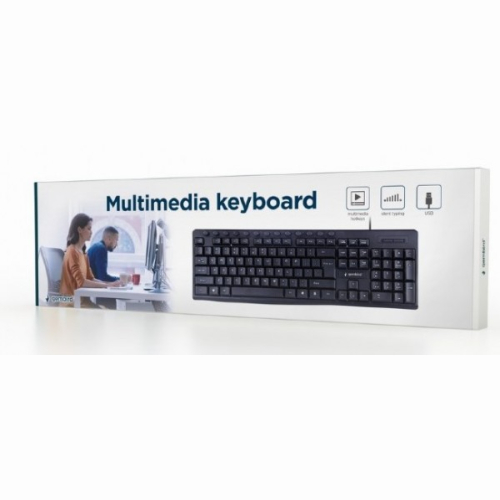 KB-UM-107 ** Gembird Multimedijalna Tastatura US Layout Black USB (445) A