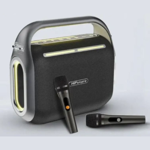 Zvučnici Hifuture Musicbox 200 100W Bluetooth + 2 Mikrofona, Crni