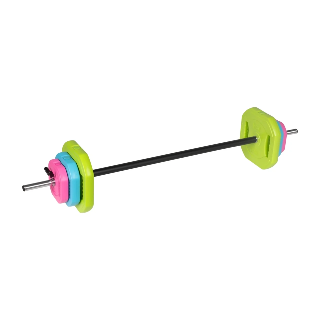 REBEL ACTIVE Šipka sa tegovima set 20kg sklopiva 140cm bitumenski tegovi RBA-2336
