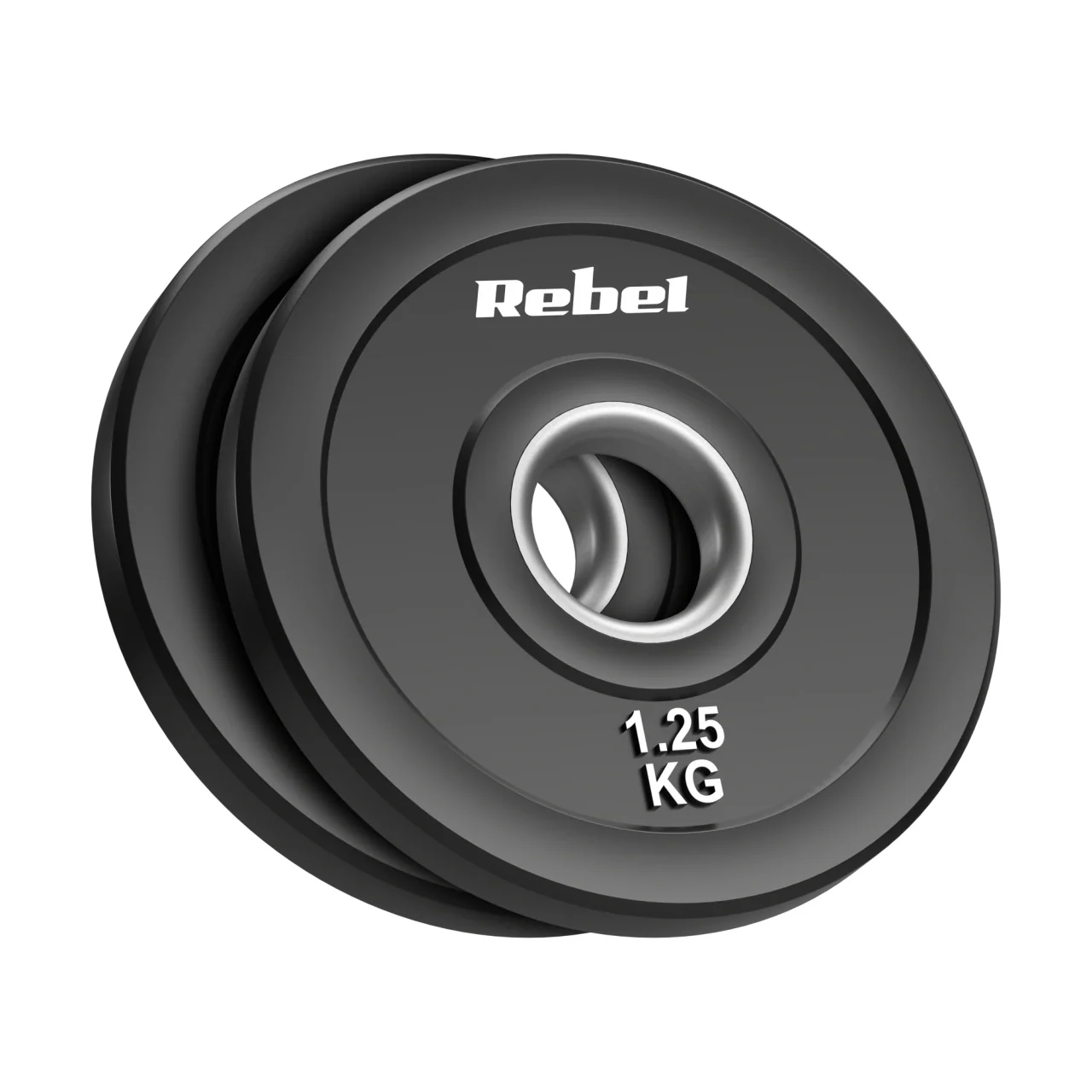 REBEL ACTIVE Olimpijski tegovi BUMPER gumirani 2x1.25kg za šipku 51mm RBA-2144-01.25