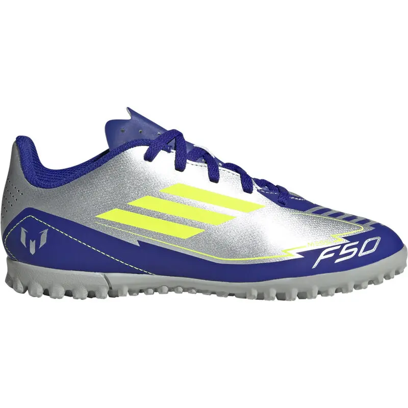 Adidas Patike za dečake F50 Club TF J Messi, Srebrno-plave