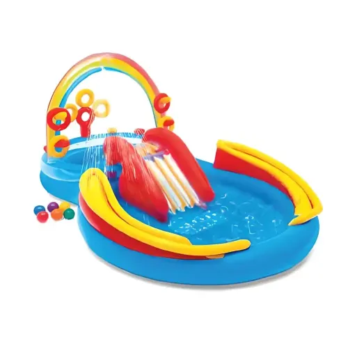 Bazen Intex Dečiji Rainbow Ring Play Center 2.97X1.93X1.35M