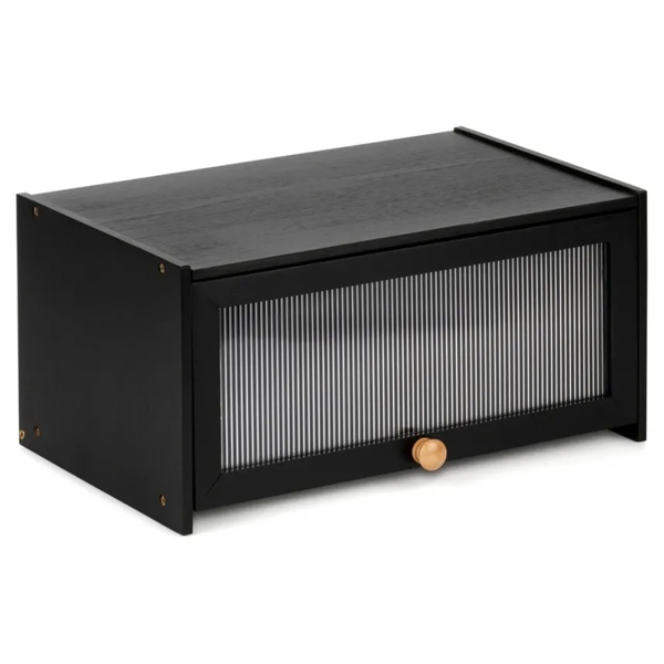 Vilde Kutija za hleb od bambusa crna 45x25x20cm 229319