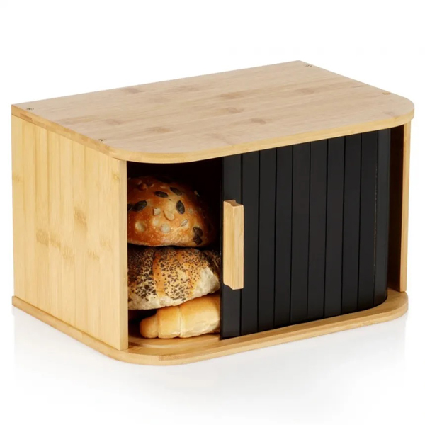 Vilde Kutija za hleb od bambusa sa kliznim vratima 33x23x20cm 229322