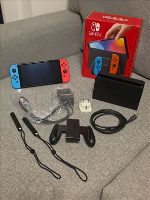 Nintendo Switch OLED Neon Red/Blue Japansko Izdanj