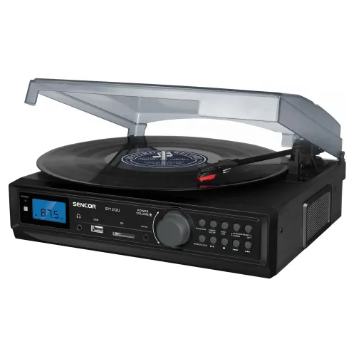 Gramofon Sencor Stt 212U Usb/Sd/Fm/Bt Crna