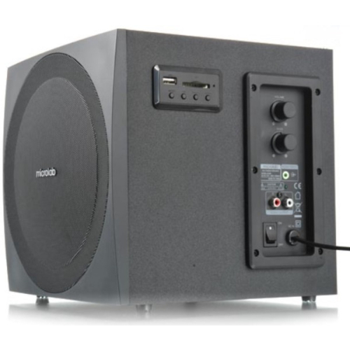 Microlab M300BT Drveni 2.1 38W RMS(14W,2X12W) SD, USB, FM, Bluetooth, Black, 3.5MM