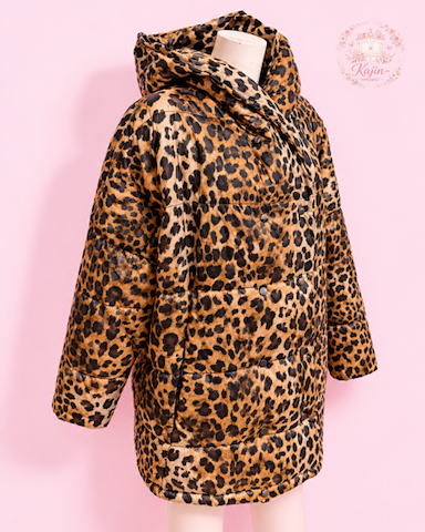 ZARA leopard puffer jakna