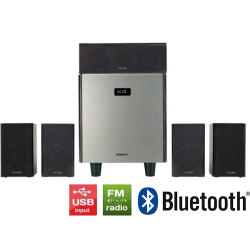Microlab HTS800 Home Theater System 180W, Bluetooth, LED Screen, Aux, USB, DVD5.1, Optical, HDMI, FM