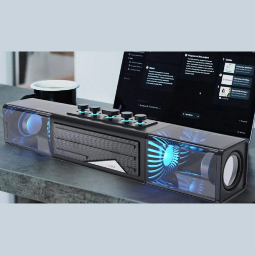 Microlab MS213B Bluetooth Speaker SoundBar 2X10W, Baterija 3.7V/4000MA USB, SD, Aux, Led/Black