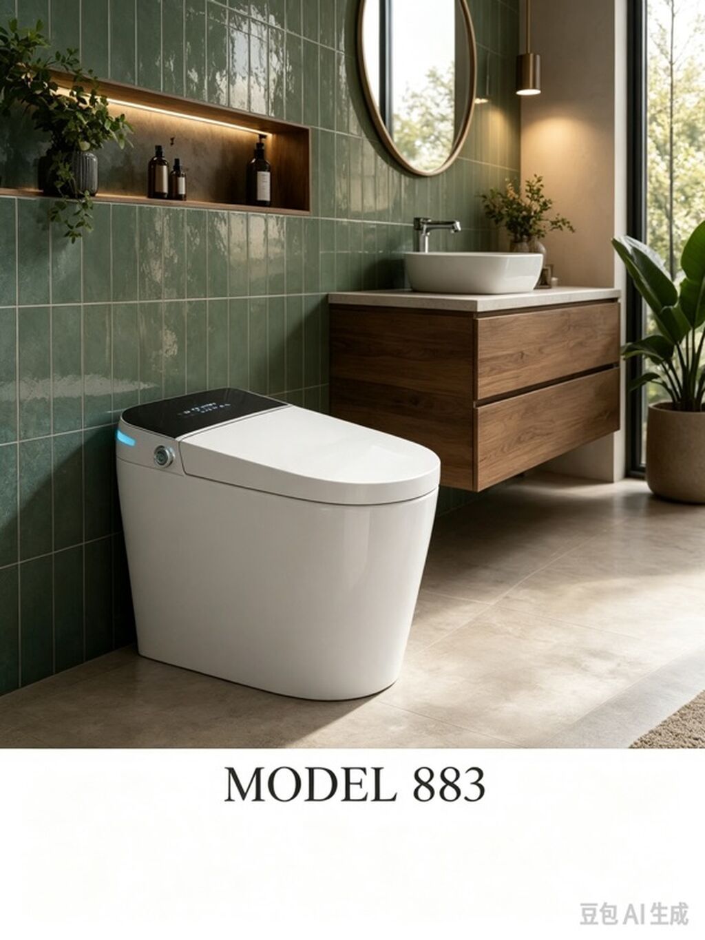 Pametna WC šolja MODEL 833 Pametna WC šolja 833 – premium udobnost i