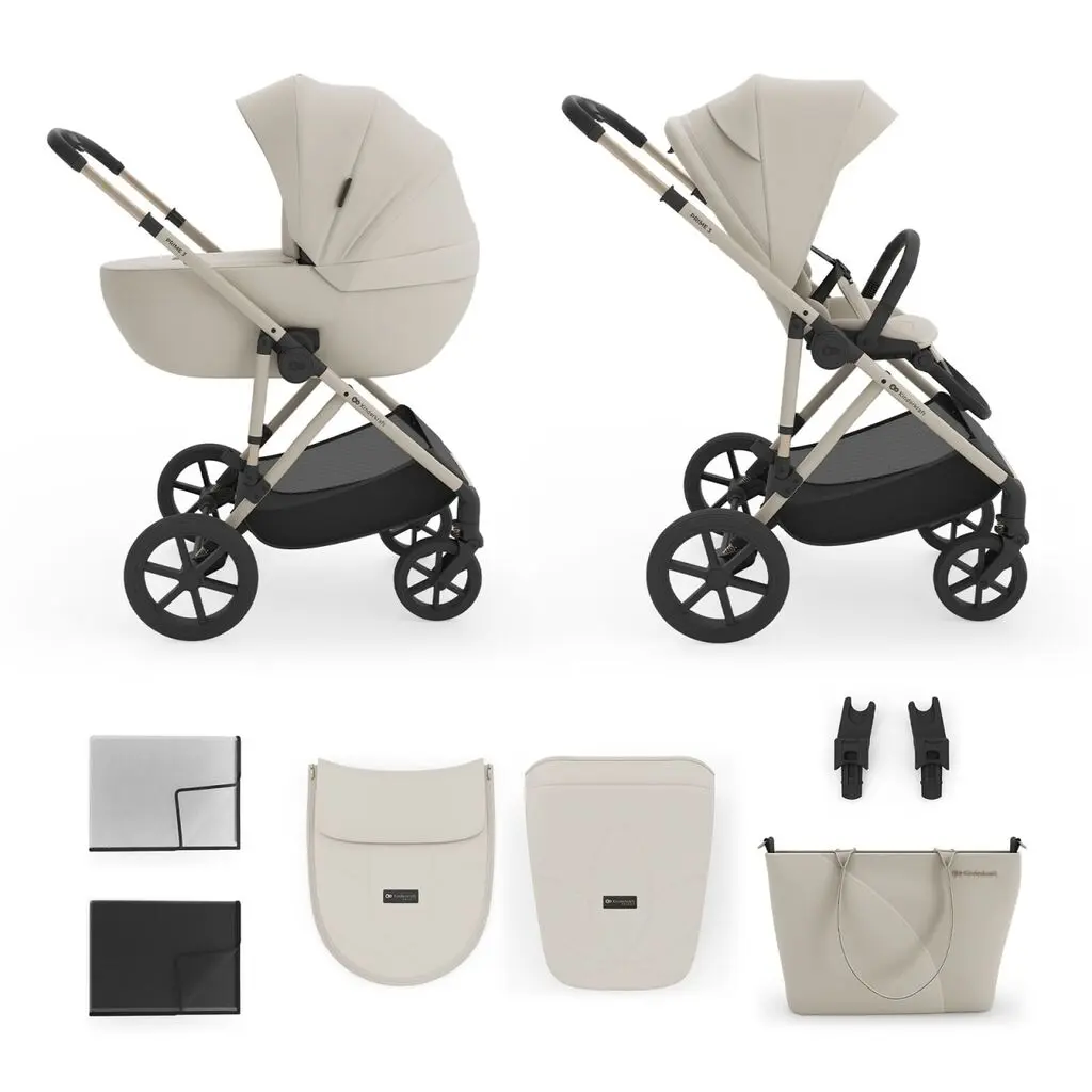 Kinderkraft Kolica za bebe Prime 3 2u1, Bež
