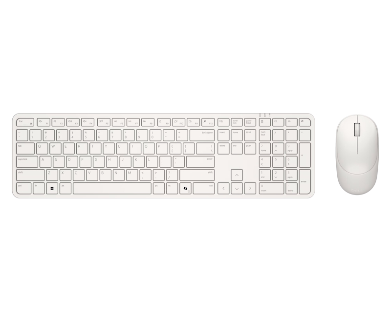 KM526 Pro 5 US tastatura + miš bela