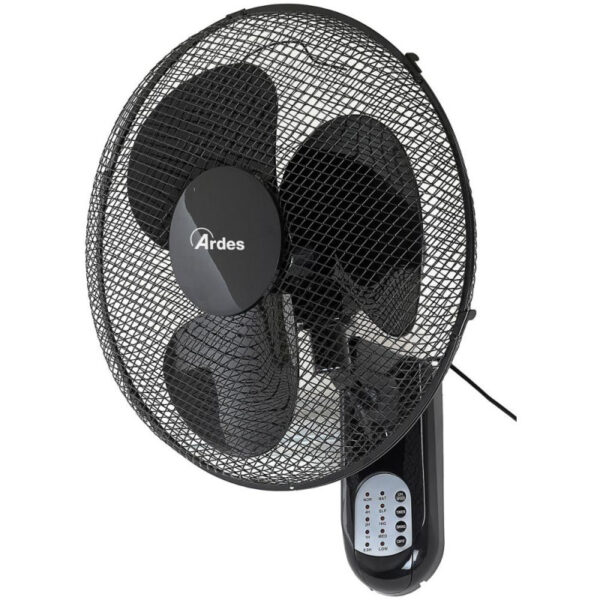 Ardes 5W40R Zidni ventilator 40 cm, 50 W sa daljinskim, crni