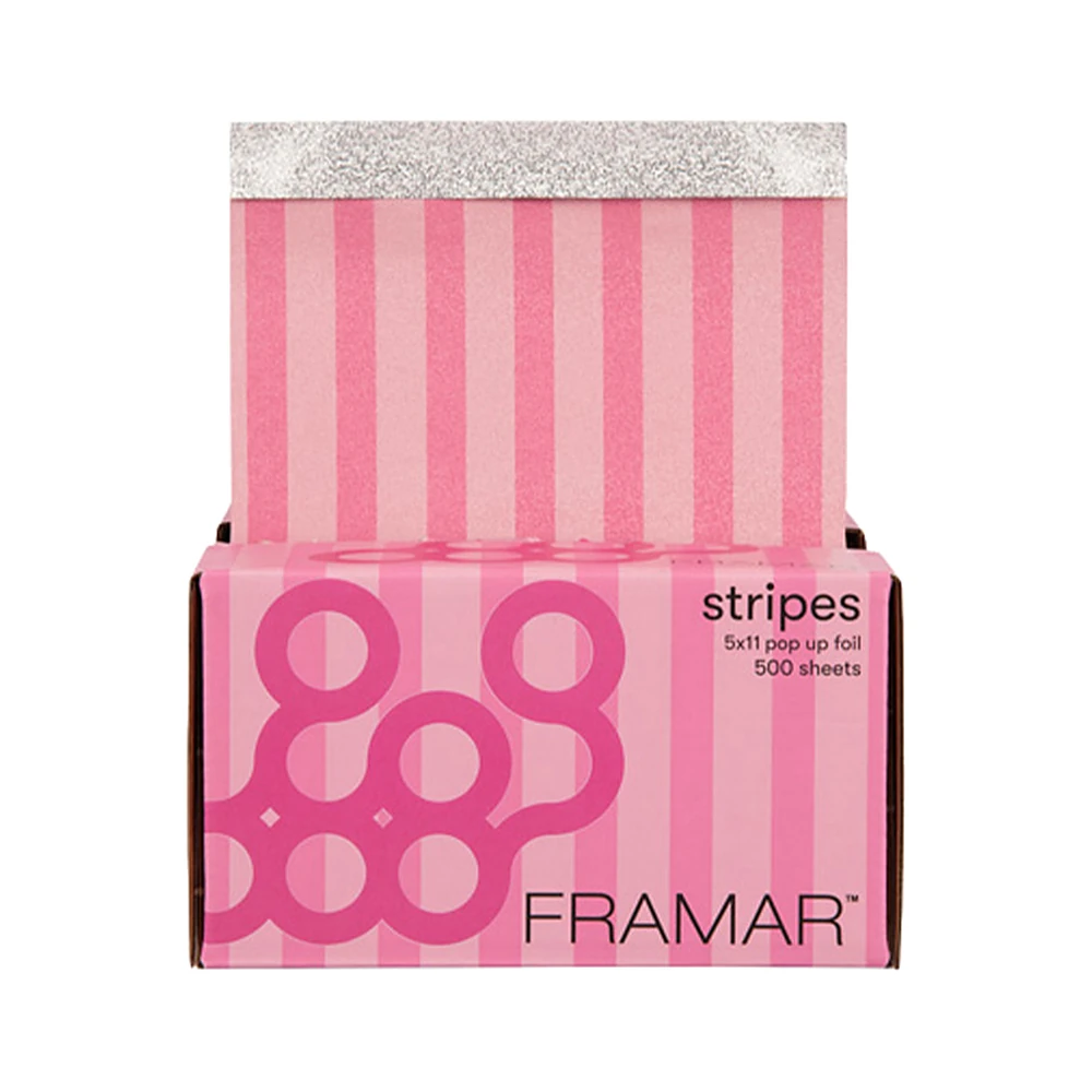 Framar Stripes Pink Pop Up Foils 500 Sheets