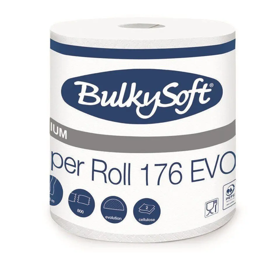 Bulkysoft Papirni ubrus Classic centerfeed, Dvoslojni, 176 m