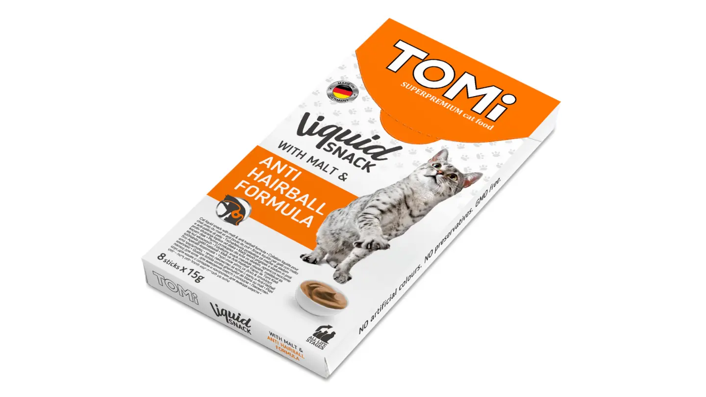 TOMI Tečna poslastica za mačke za izbacivanje dlaka Malt 15g