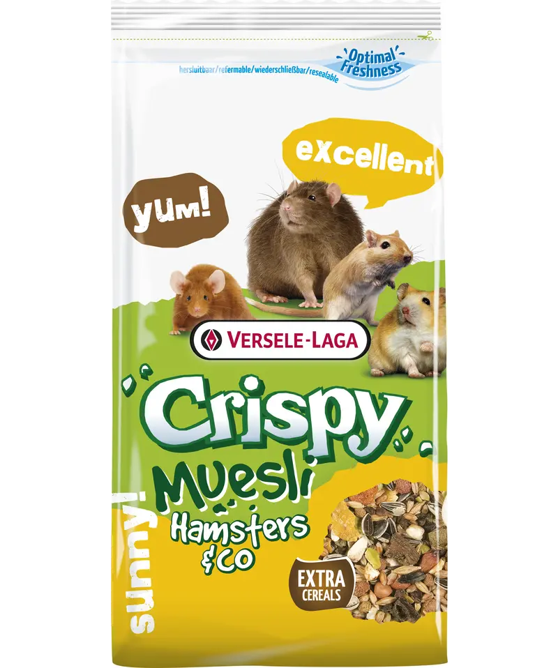VERSELE LAGA Hrana za hrčke, gerbile, pacove i miševe Crispy Muesli Hamster&Co 1kg