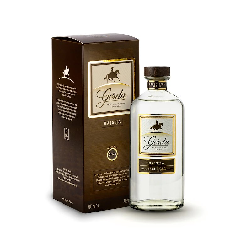 Gorda Rakija Kajsija, 2021, 40%, 0.7 l Box