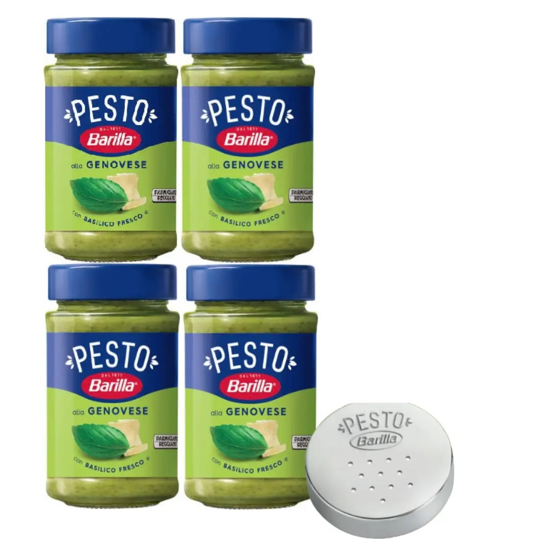 Barilla Pesto Genovese sa bosiljkom, 4 komada + Dodatak