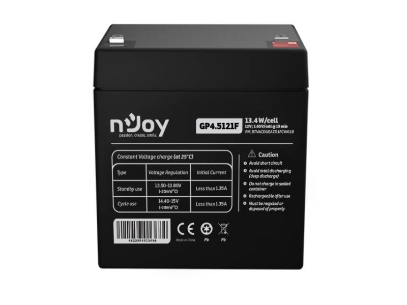 NJOY GP4.5121F BATERIJA ZA UPS 12V 4.5AH BTVACDUEATD1FCW01B