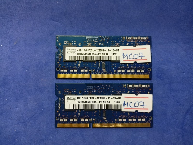 DDR3 8 Gb (2 x 4 Gb) za laptop # MC 07