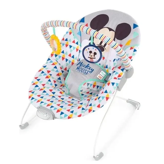 Kids II Disney Mickey Mouse Happy Triangles Ležaljka za bebe sa vibracijom 11896
