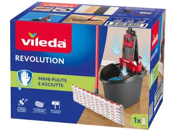 Vileda Mop Revolution Box Set Mikrofiber