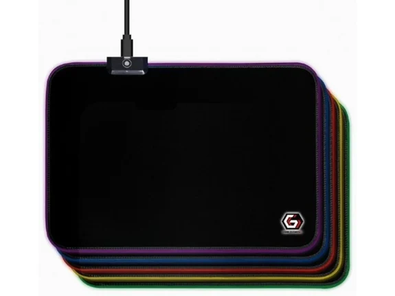 Gembird MP-Gameled-M gejmerska podloga za miš od gume, 250 x 350 mm, 4 mm RGB LED svetlo, Medium