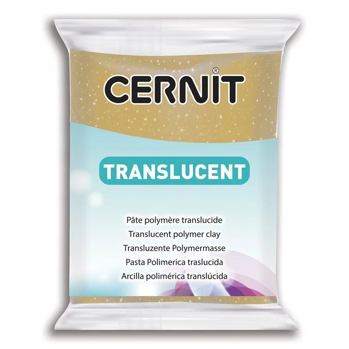 Masa za modelovanje Cernit TRANSLUCENT 56g – zlatna glitorva