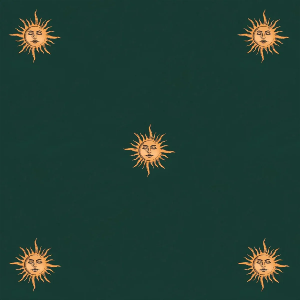 Dekornik tapeta classic sun, green