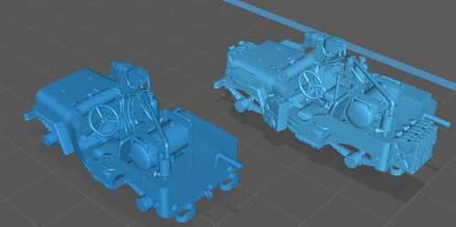NEW! EMP3D 72012811-87 Jeep Willys Z Miotaczem Płomieni - Kadłub Bez Wyposażenia