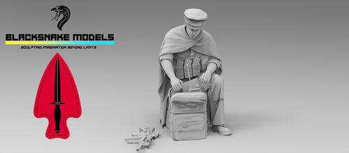 NEW! BlackSnake Model DELTA-03-48 US Delta Force - Operation Tora Bora - Soldier 3 (1 Figure / 3D-Printed)