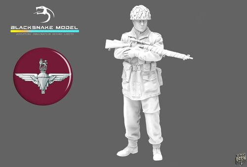 NEW! BlackSnake Model DEVIL-04-48 British WWII Commando Red Devils - Sniper (1 Figure / 3D-Printed)