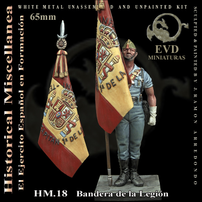 NEW! El Viejo Dragon HM18 Ensign of the Spanish Legion (1 Figure)