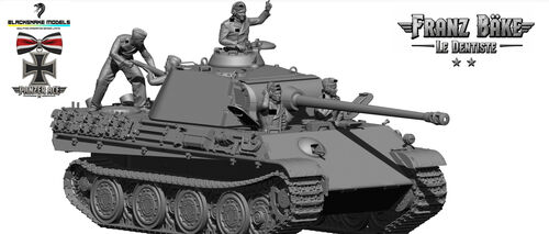 NEW! BlackSnake Model PA-02 Collector Pack - Panzer Ace Franz Bäke & Panther Crew